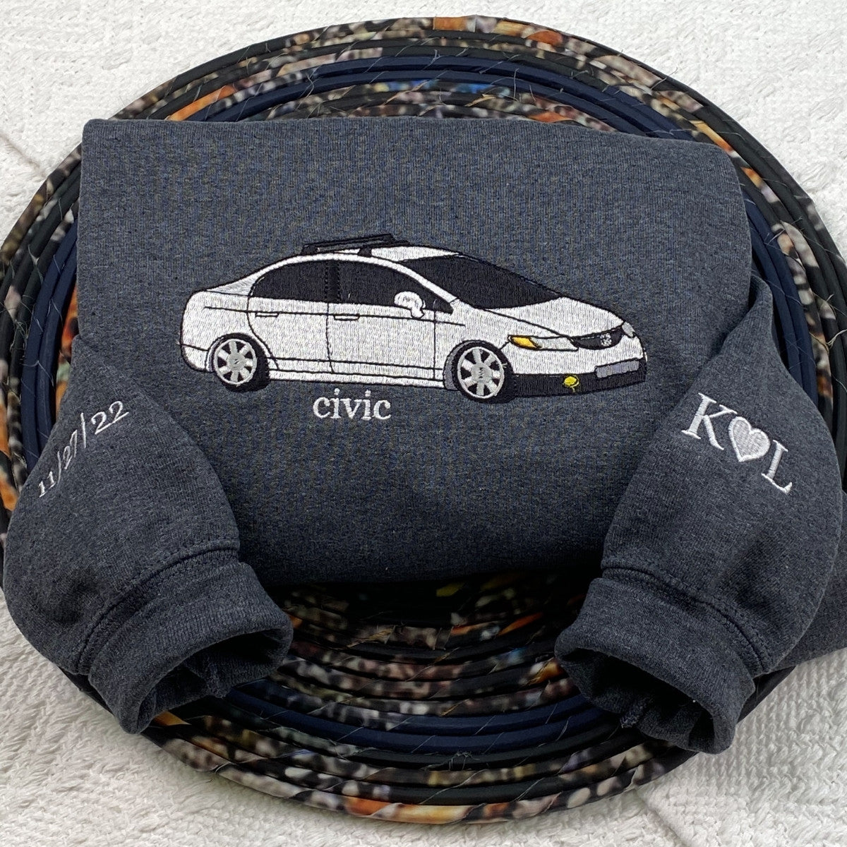 Custom Embroidered Car Hoodie, Sweatshirt, Personalized Car Gifts for ...