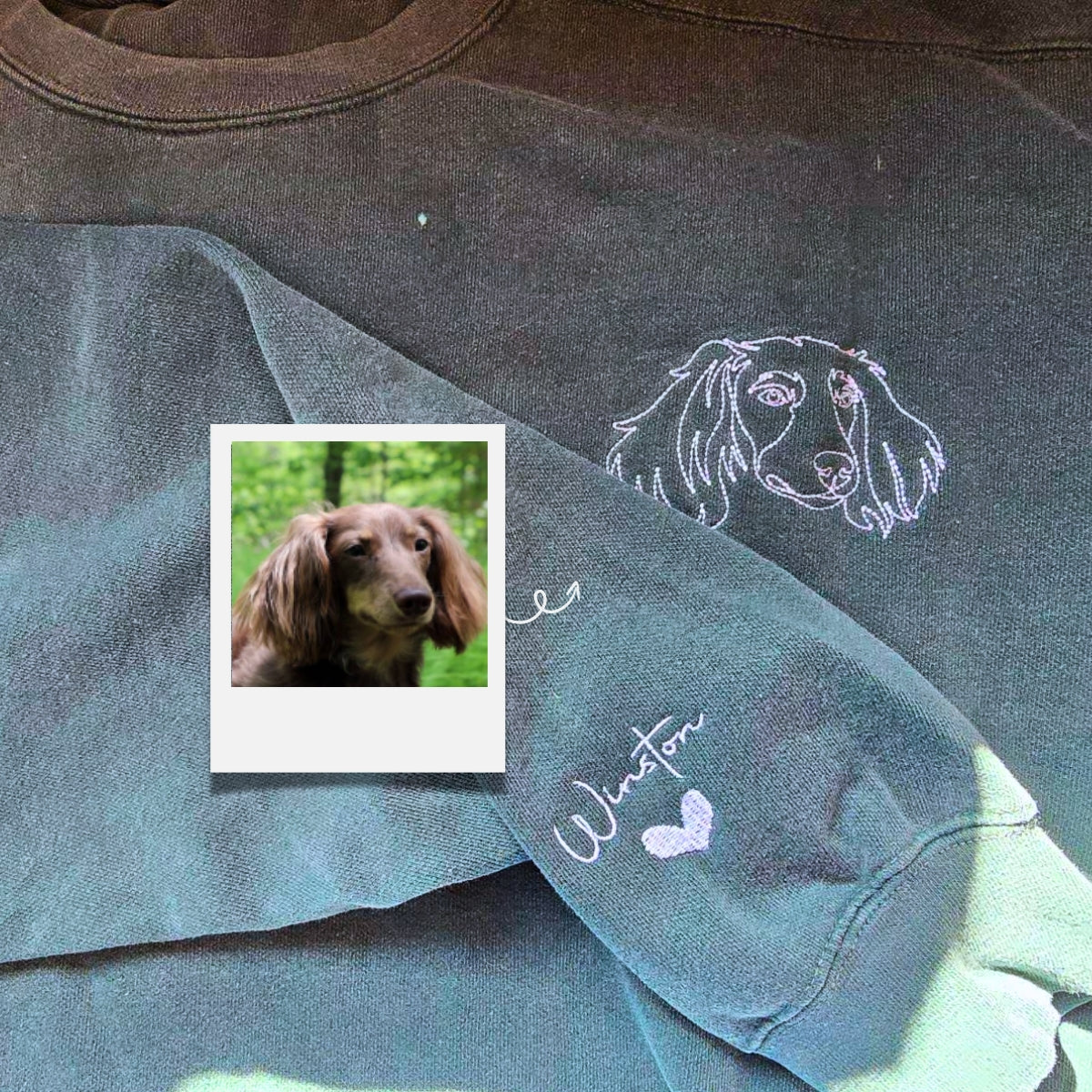 Comfort Color® Personalized Dog Sweatshirts for Humans with Custom Emb ...