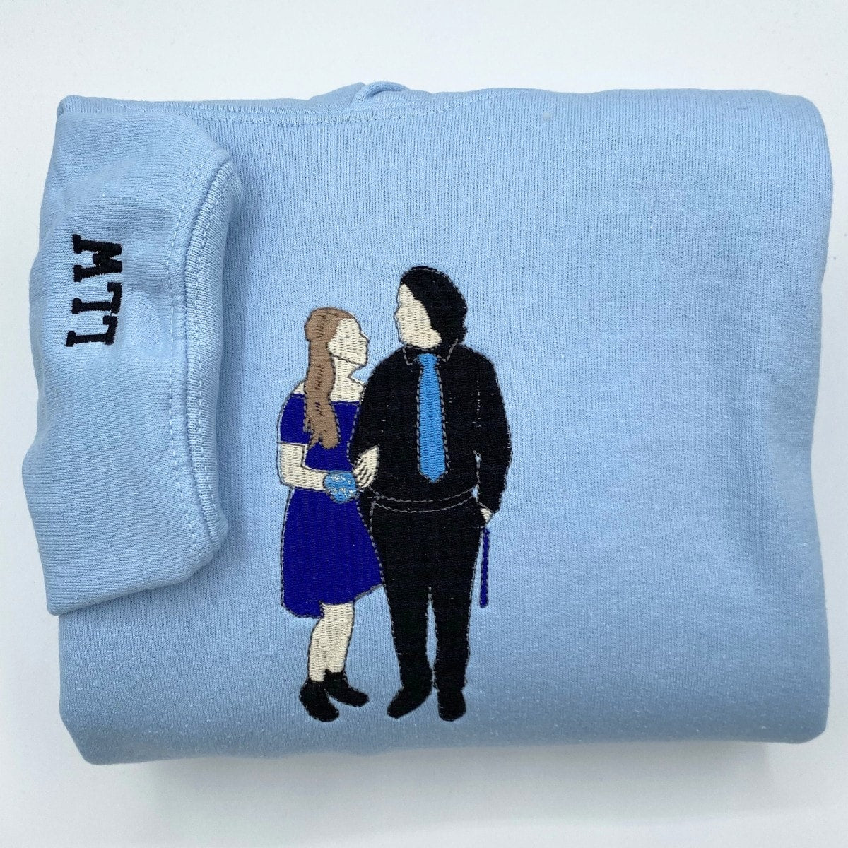 Custom Embroidered Personalized Portrait Photo Sweatshirt, Hoodie - Embroly