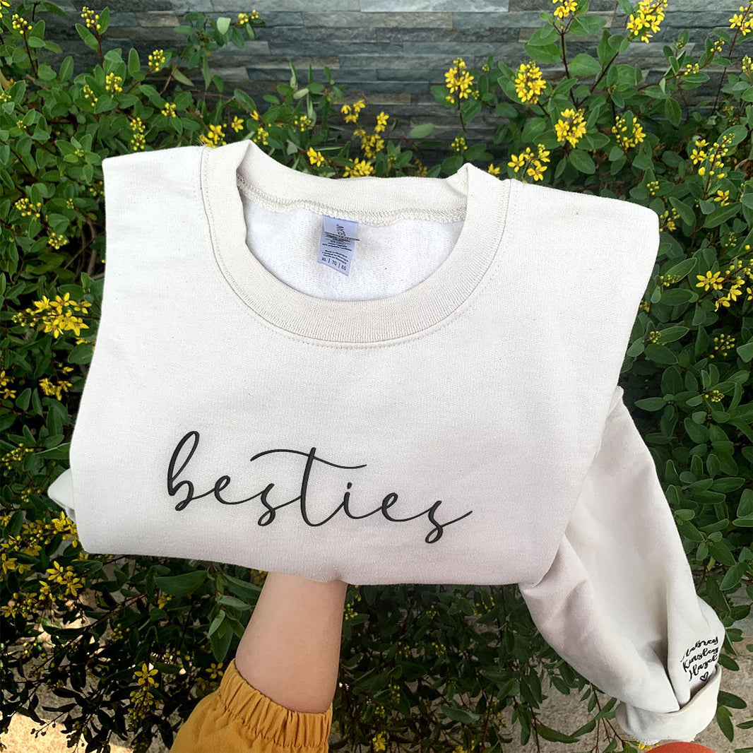 Custom Best Friend Sweatshirts for 2–4 BFFs – Funny Matching Hoodies
