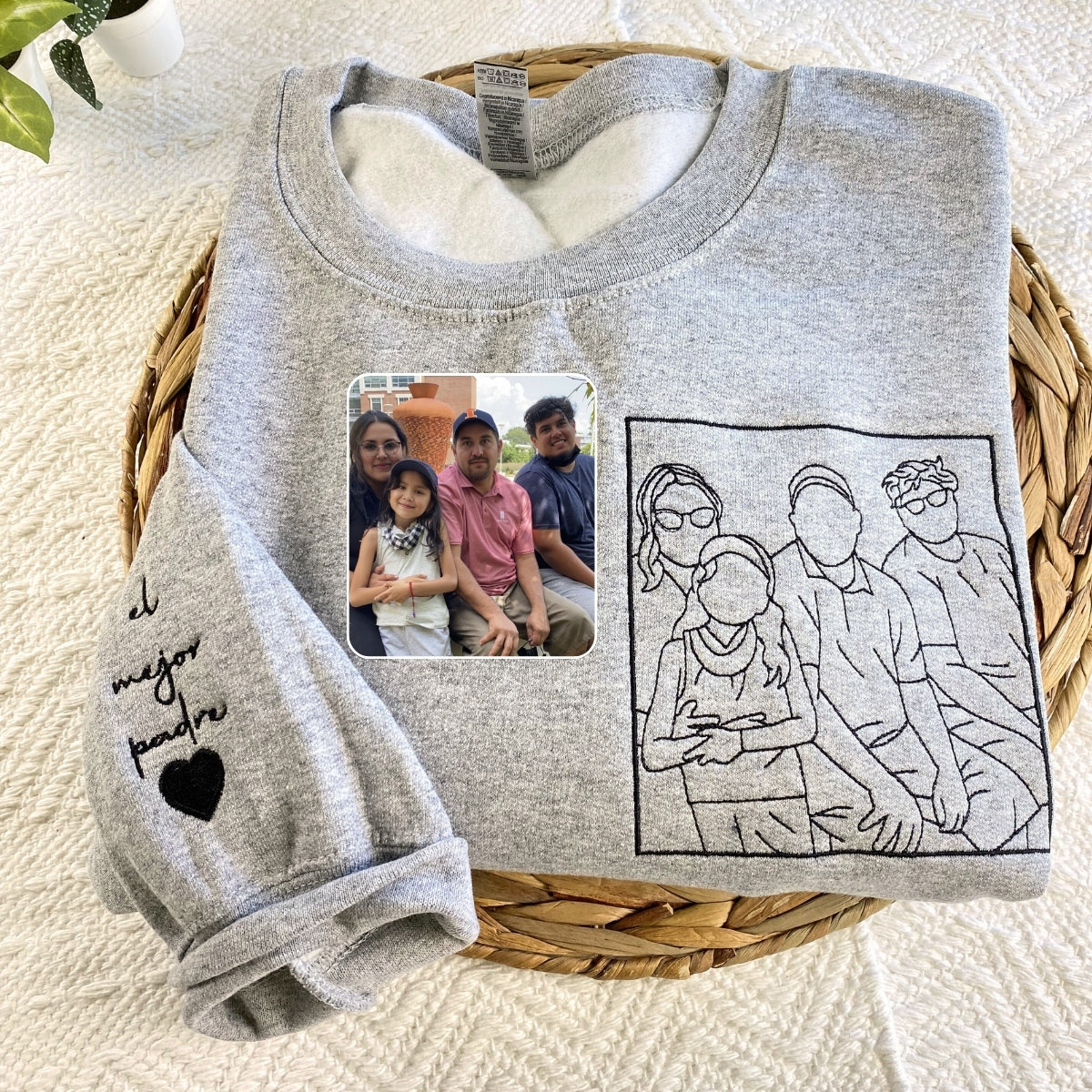 Dad Sweatshirt or Hoodie, Embroidered Gift with Father and Son Daughte ...