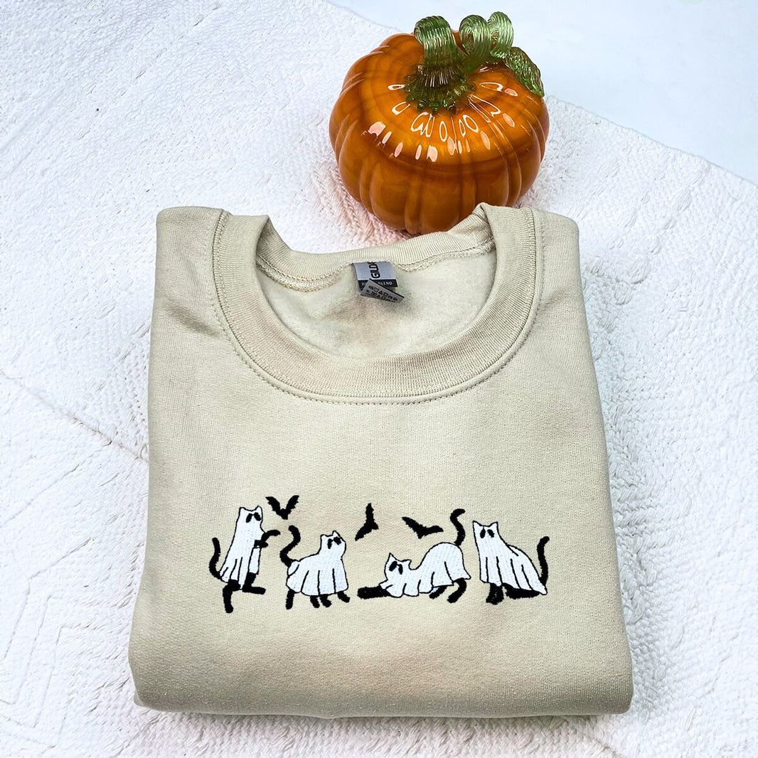 Embroidered Halloween Sweatshirts Hoodies for Women Men - Embroly