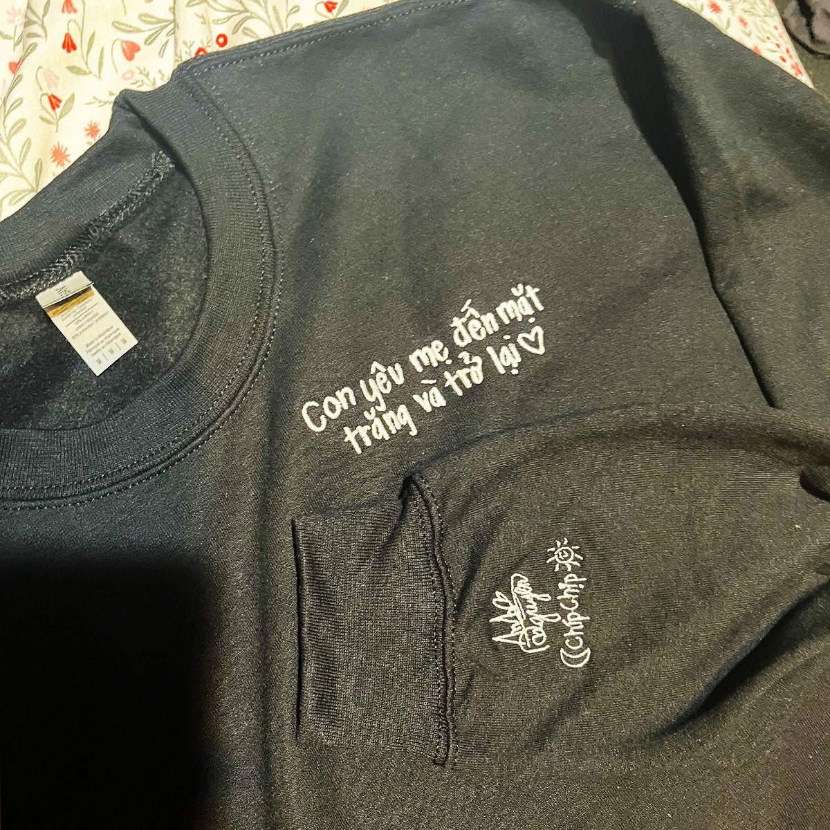 Custom Handwriting Embroidered Sweatshirt - Order Now - Embroly