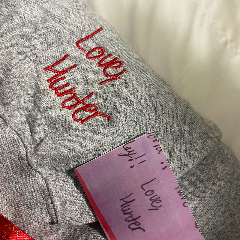 Custom Handwriting Embroidered Sweatshirt - Order Now - Embroly
