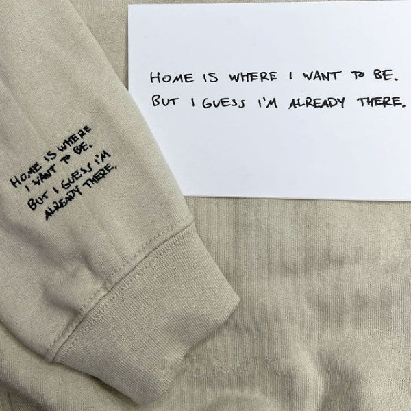 Custom Handwriting Embroidered Sweatshirt - Order Now - Embroly